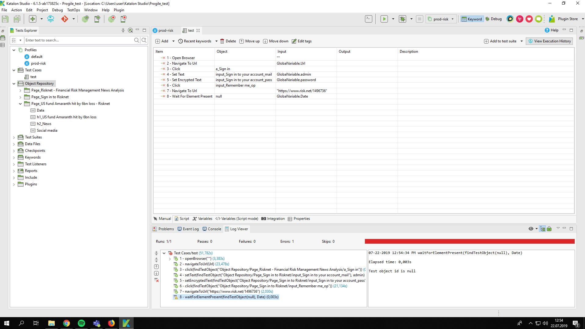 How to create an array, config file for variables - Katalon Studio - Katalon Community