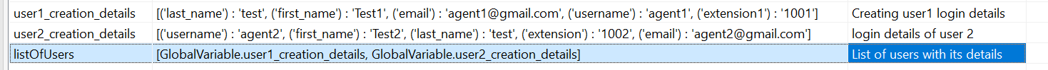 How to call a global variable map in a global variable list - Bugs Report - Katalon Community