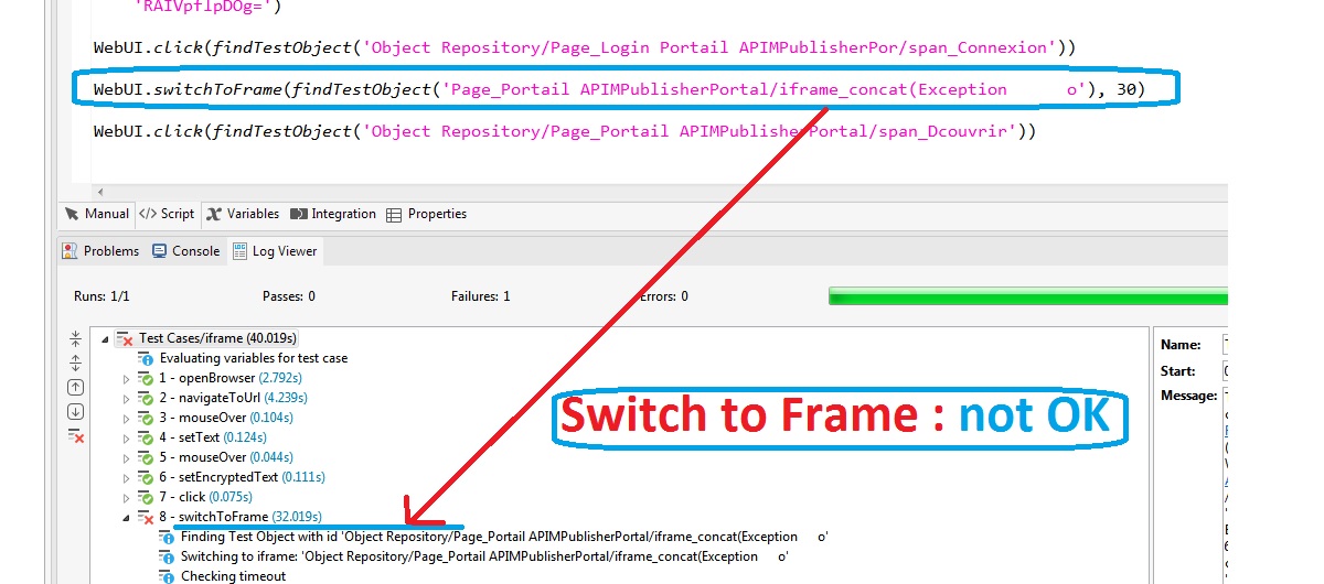 Switch iframe doesnt work - Archive - Katalon Community