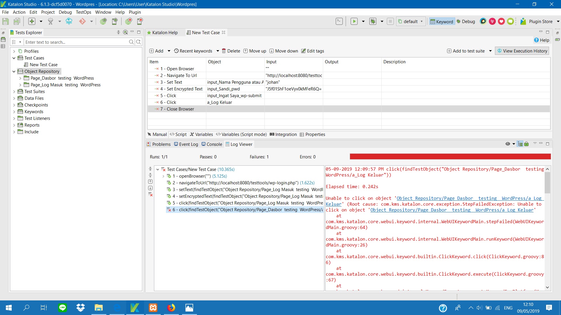 Katalon Stepfailedexception Unable To Click On Object Archive Katalon Community