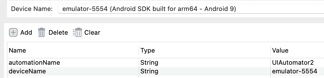 Katalon return error (Could not find a driver for automationName 'uiautomator2' and platformName ...