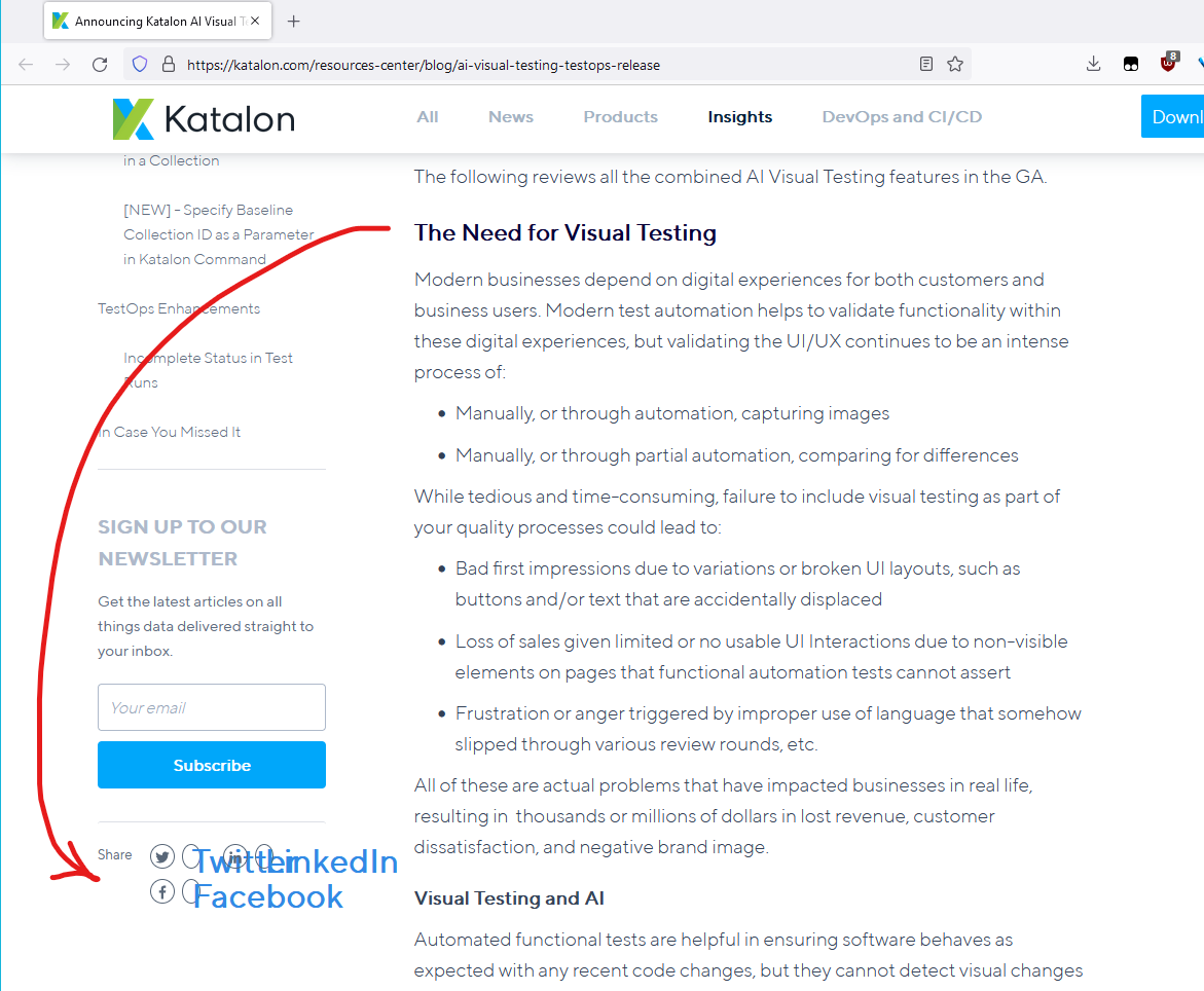  New Release Katalon AI Automated Visual Testing Announcements