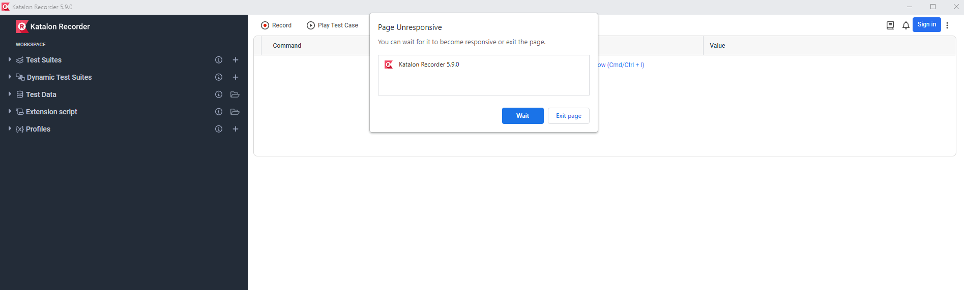 Katalon Recorder Loading Issue In Chrome Katalon Recorder Katalon Community