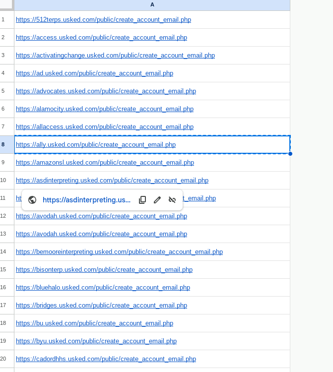 Iterating Rows Through Csv File What Am I Missing Url 1 Url 2 Url 3 Ect How To Call To Row 