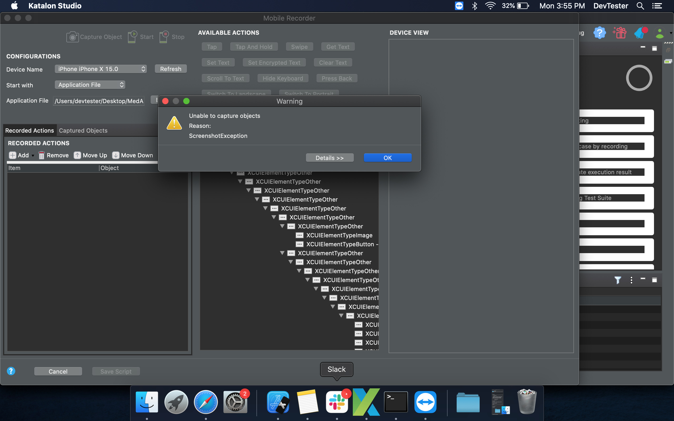 iOS Real device - Recording - Katalon Studio - Katalon Community