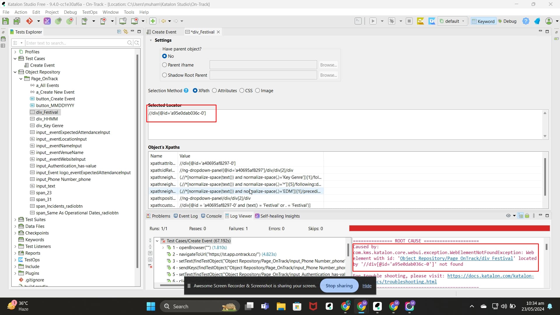 Not able to select and click the options in a drop down - Katalon Studio - Katalon Community