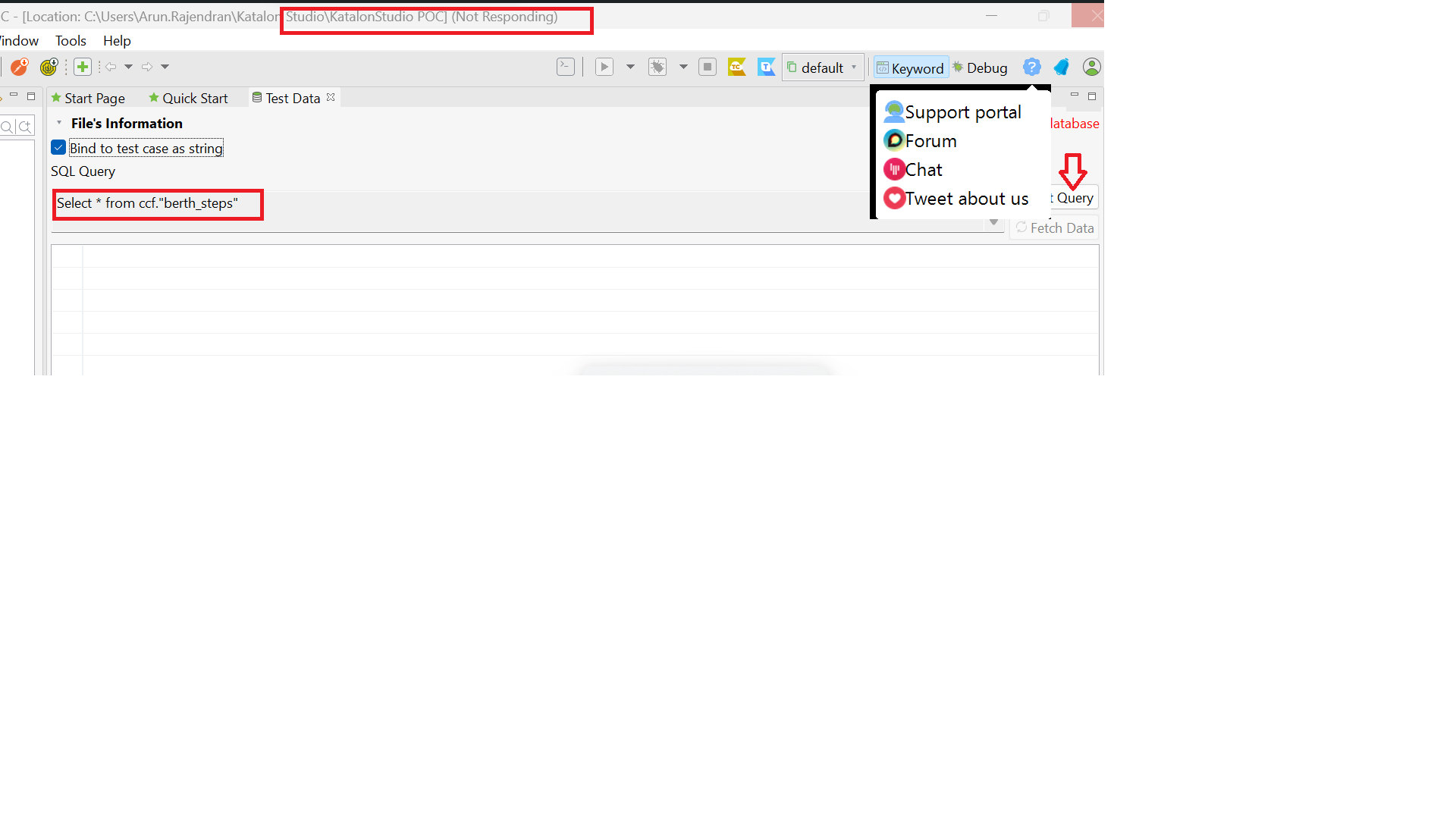 Amazon-AWS-Athena SQL Query Issue - Katalon Studio - Katalon Community