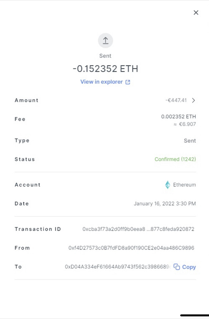 Sent Eth to my account adress, not eth adress, and can’t find my funds ...