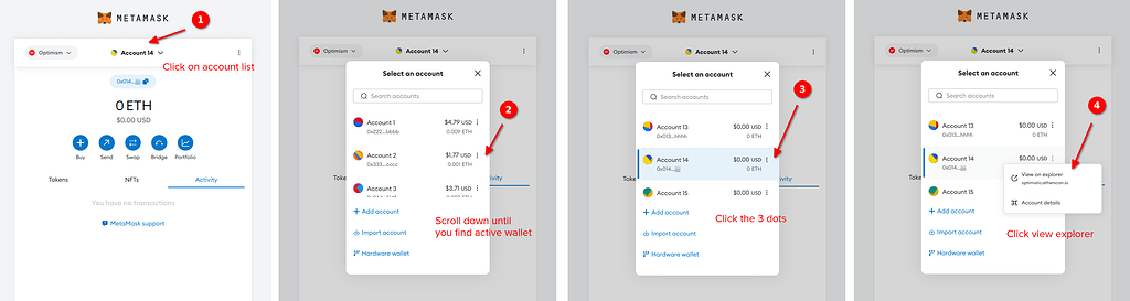 Account management - UX improvements - Feature Requests - MetaMask