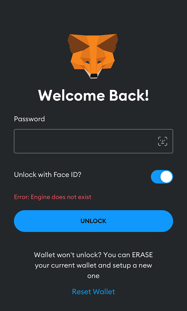Login Issue Engine Does Not Exist issue - General - MetaMask