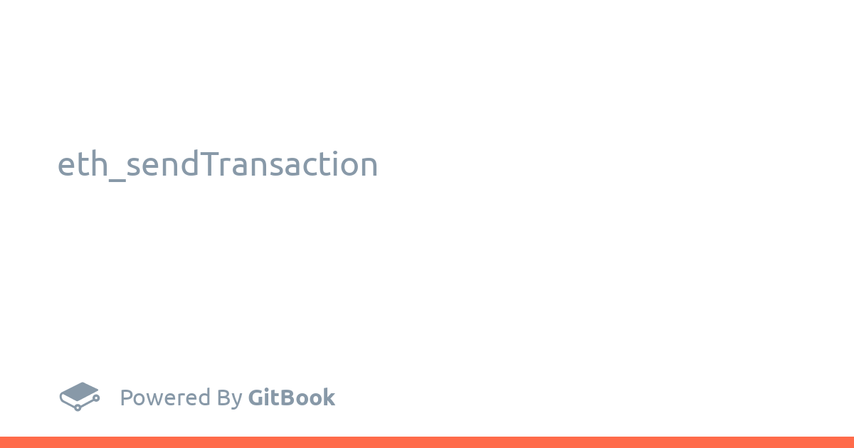 How does eth_sendTransaction work? - Developer Discussion - MetaMask