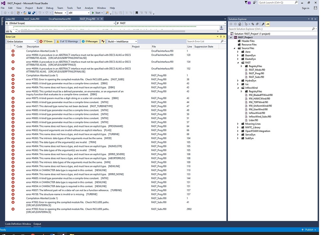 Compiling FAST 8 - Windows 10 - Computer-Aided Engineering Software Tools - NREL Forum