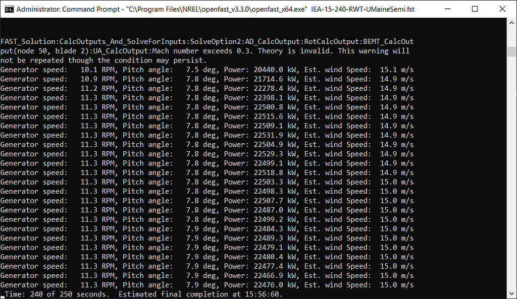 IEA15MW reference turbine spinning faster than max rotor speed - Rotor ...