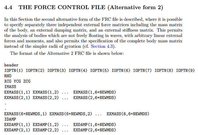 Hydrostatic restoring matrix - NREL Forum Hydrostatic restoring matrix - NREL Forum