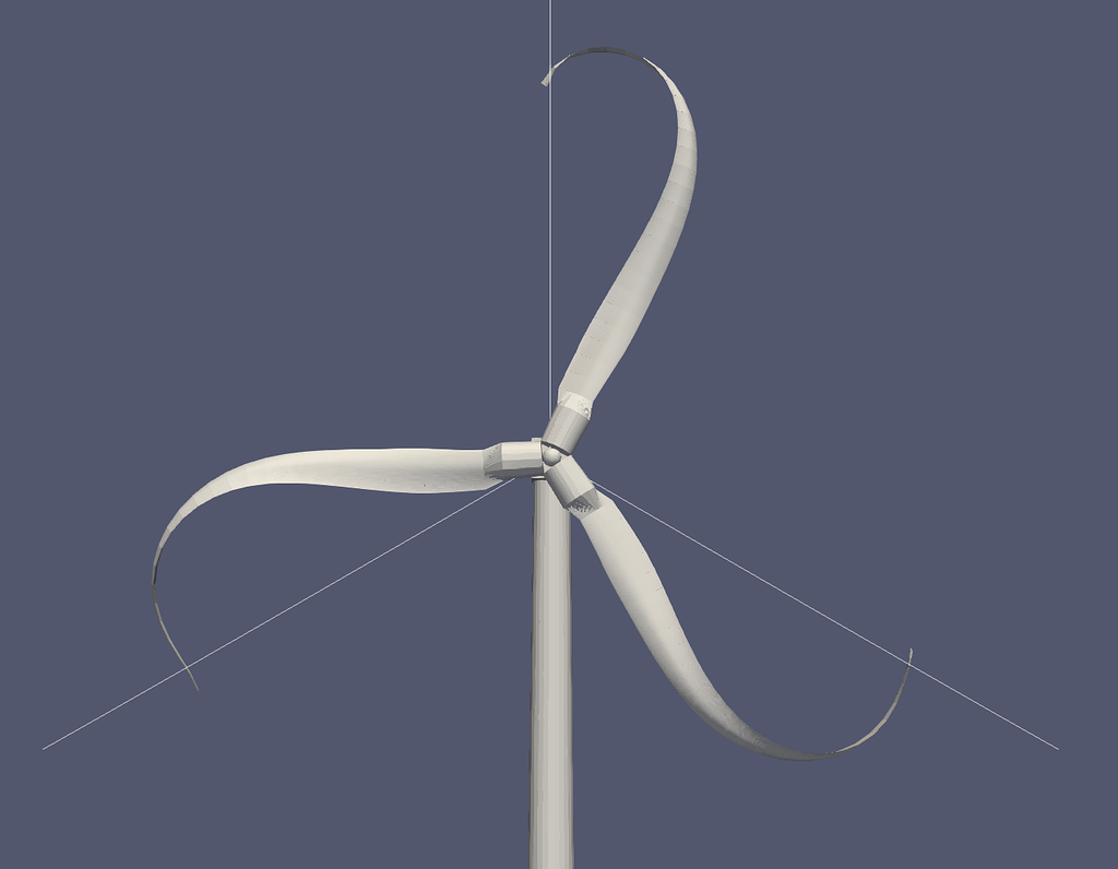 Extreme Blade Deflection When Starting With An Initial Rotor Speed