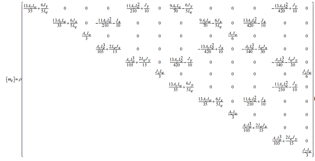 How the Mass Matrix get in Subdyn - Structural Analysis - NREL Forum