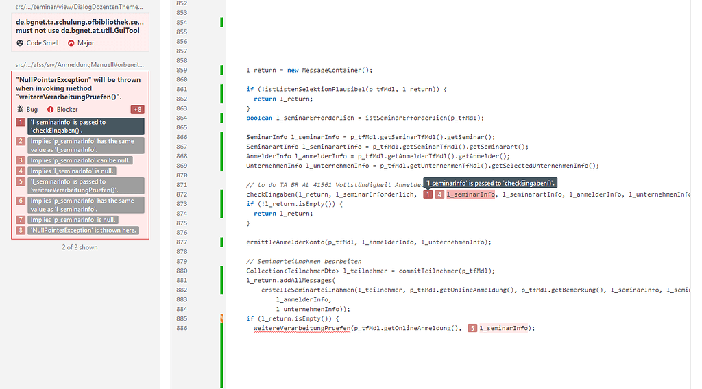NullPointerException will be thrown when invoking method - Report False ...