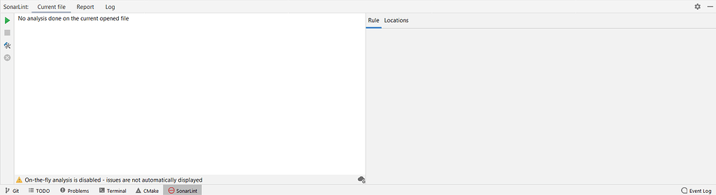 Sonarlint not showing analysis report for C++ files in CLion - SonarQube Server / Community ...