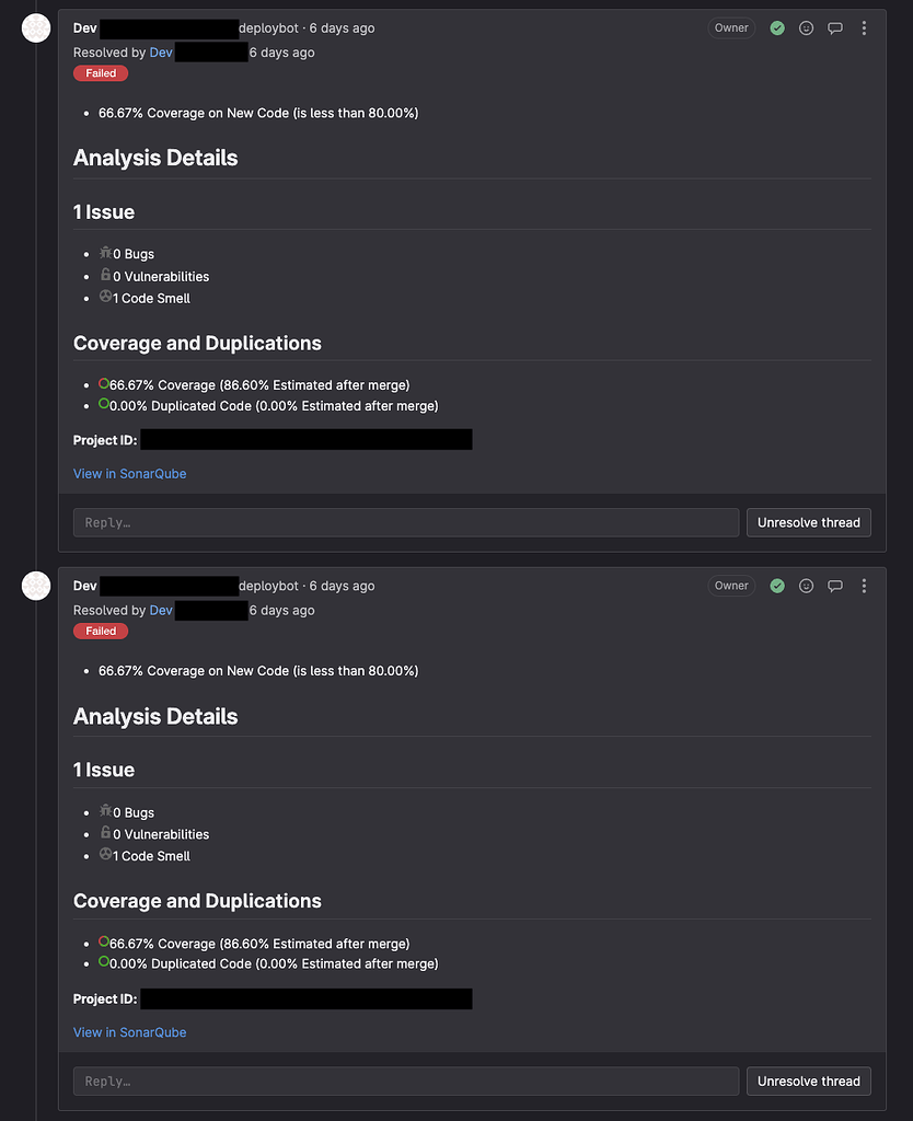 GitLab bot duplicating MR comments instead of editing original comment ...