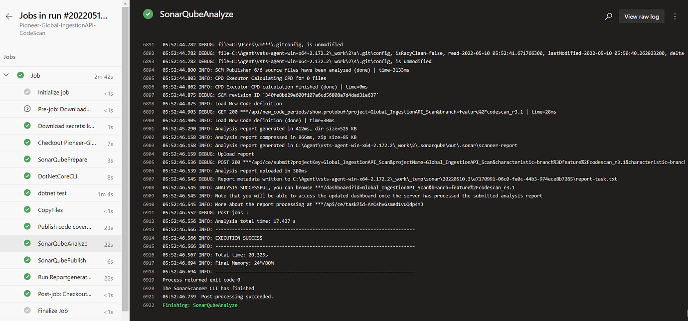 .Net project scanned properly in azure devops pipeline but, Sonar dashboard shows no lines of ...