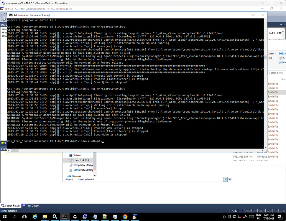 Migration to sonarqube-10.1.0.73491 failed - SonarQube Server / Community Build - Sonar Community
