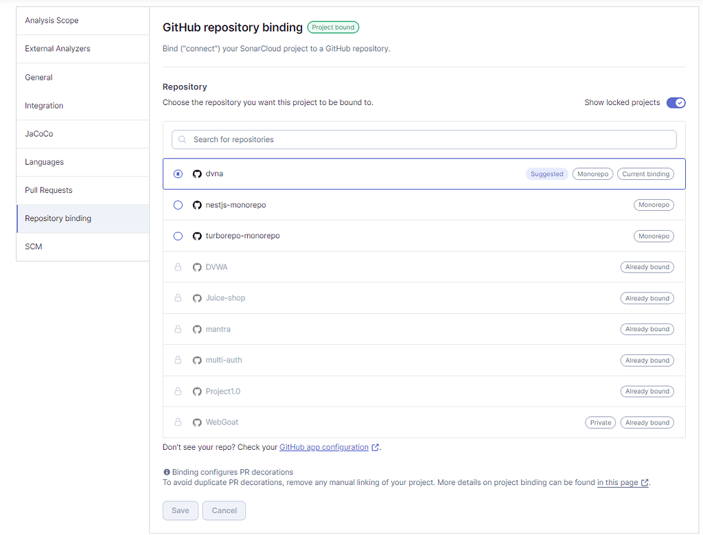 Introducing GitHub project binding edition - Announcements - Sonar Community