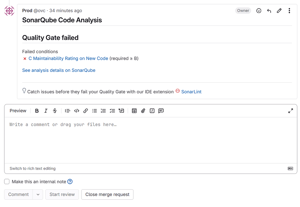 SonarQube doesn't leave comments in Gitlab MR decorations - SonarQube Server / Community Build ...