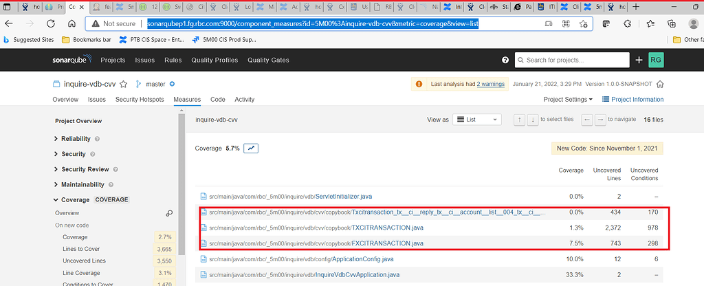 How to exclude some of the java class for test coverage scan ...