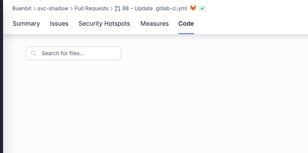 Gitlab Merge Request Has Not Code Sonarqube Cloud Sonar Community