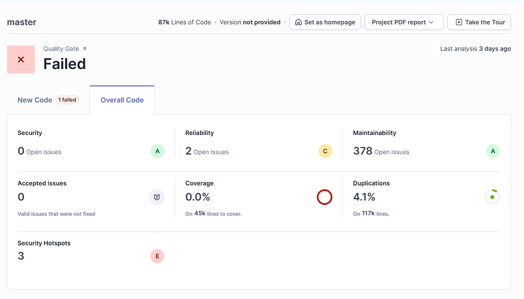 Sonarqube overall code tab shows issues that cannot be checked - SonarQube Server / Community ...