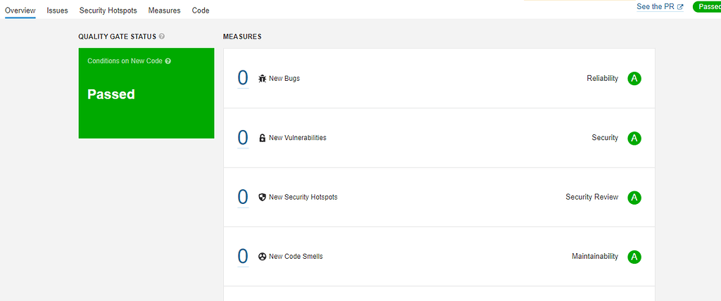 QUALITY GATE STATUS passed with out analysis report - SonarQube Server ...