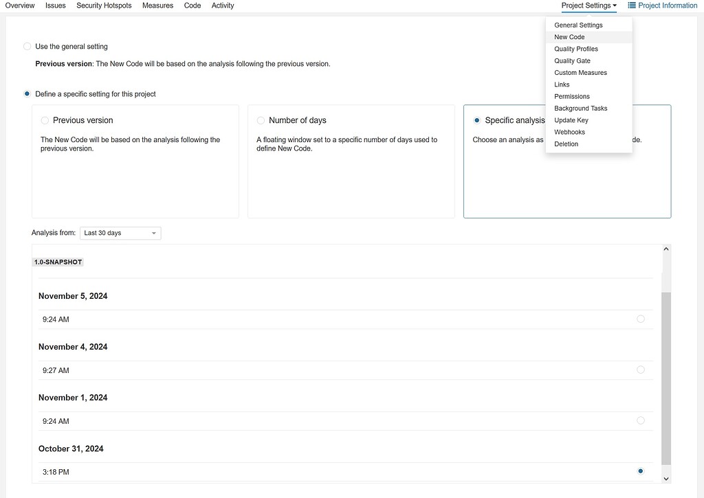 New code not showing - SonarQube Server / Community Build - Sonar Community