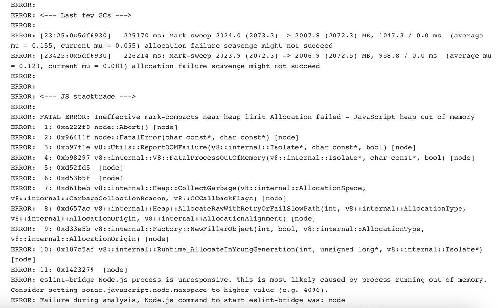 Sonarqube out of memory Error - SonarQube Server / Community Build ...