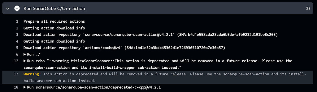 Release and deprecation of GitHub action for C, C++, and Objective-C with SonarQube Server ...