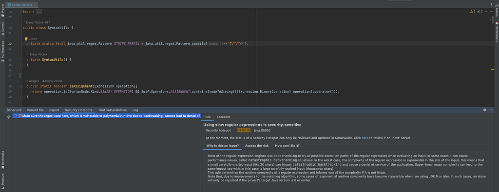 SonarLint for IntelliJ 8.0 - Security hotspots in the IDE, more Java and Python quick fixes ...