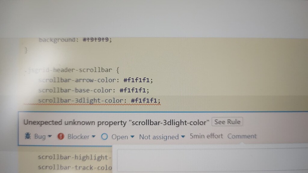 Sonar Qube showing error for scrollbar 3d light - SonarQube Server / Community Build - Sonar ...