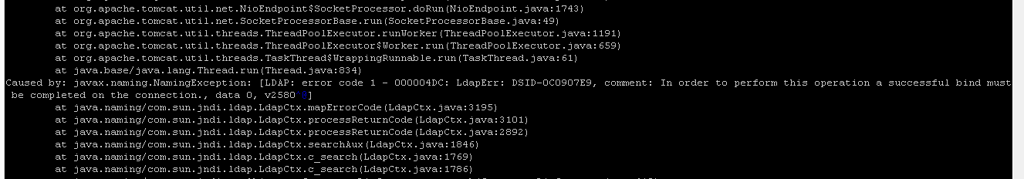 LDAP: error code 1 - 000004DC: LdapErr: DSID-0C0907E9 - SonarQube Server / Community Build ...