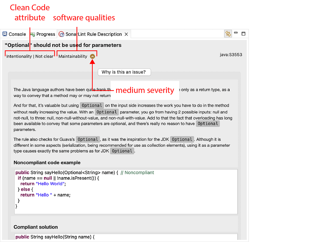 SonarLint for Eclipse 8.0 - Clean Code attributes, more secret ...