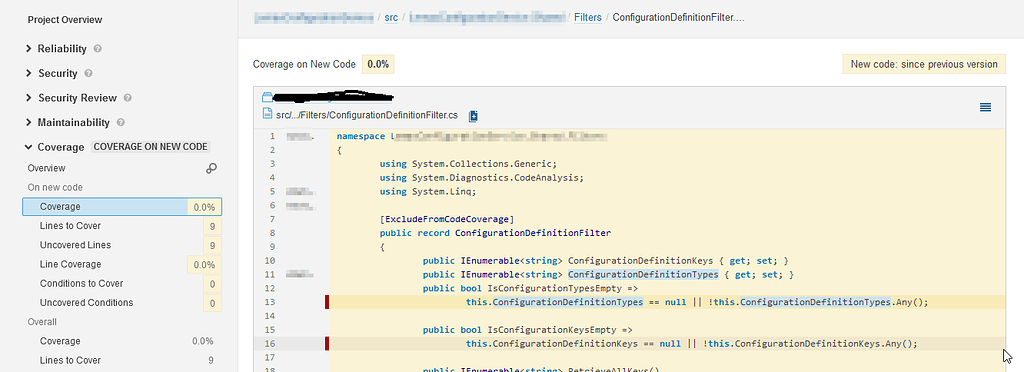 Sonar not excluding files with attribute [ExcludeFromCodeCoverage] - SonarQube Cloud - Sonar ...