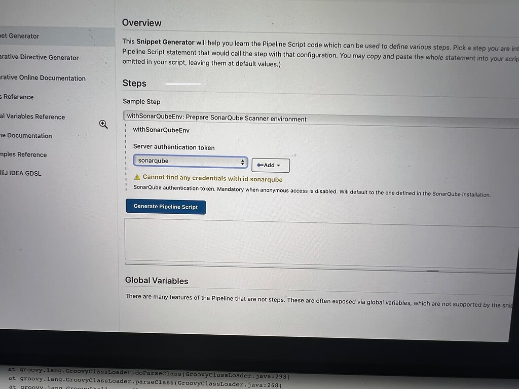 WARN: Unable to locate 'report-task.txt' in the workspace. Did the SonarScanner succed ...
