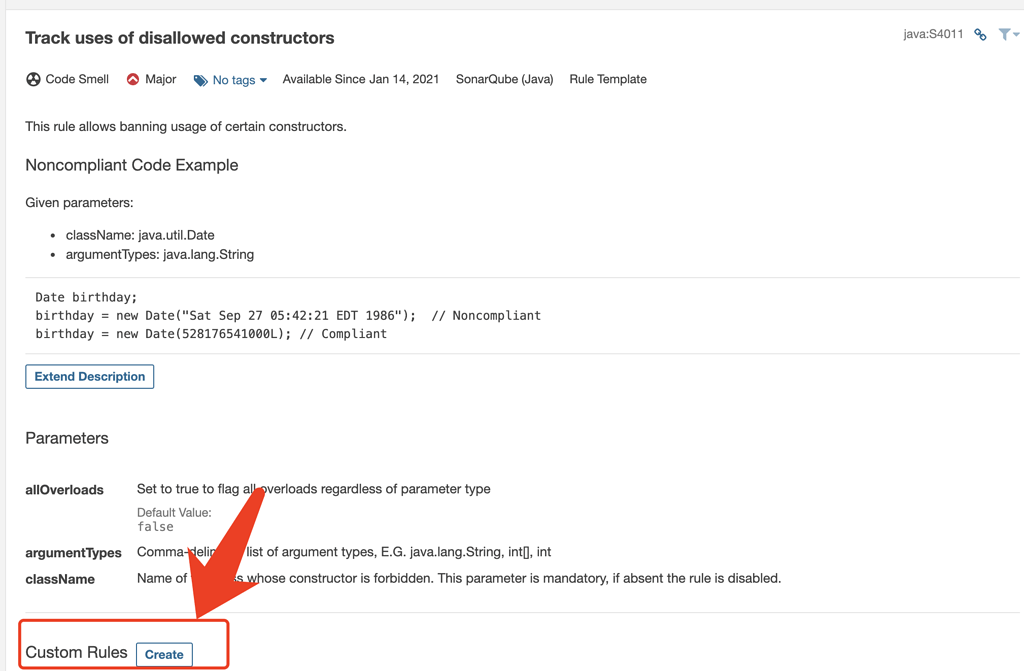 How can I create a custom Rule Template on sonarqube - Writing rules - Sonar Community