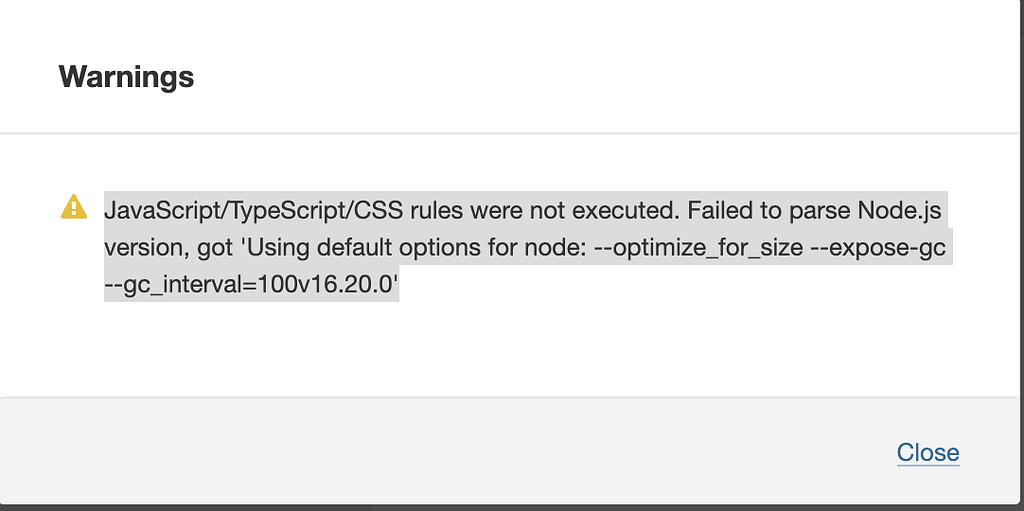 Warning Sonar, rules were not executed - SonarQube Server / Community Build - Sonar Community