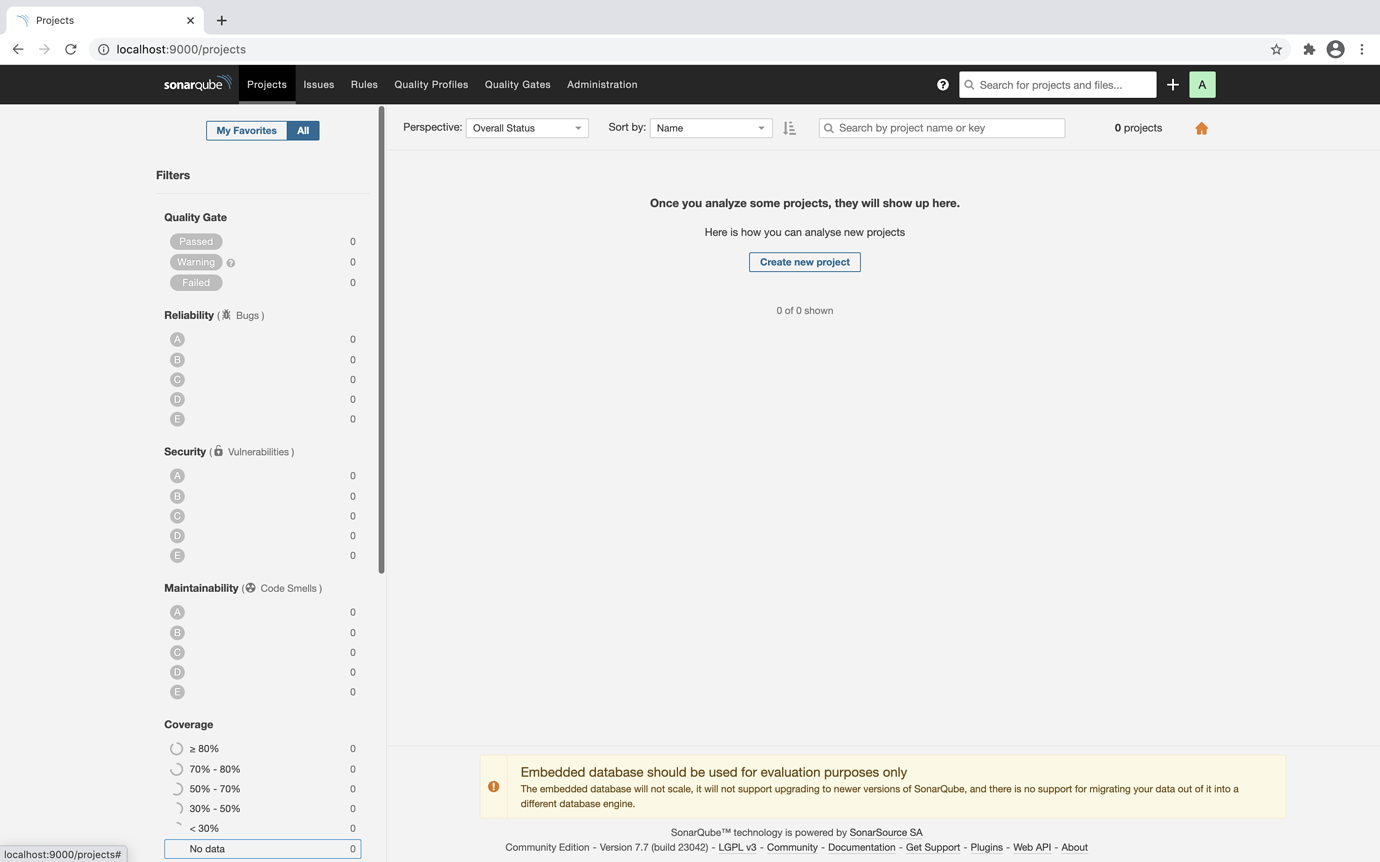ERROR: SonarQube server [http://localhost:9000] can not be reached - SonarQube Server ...
