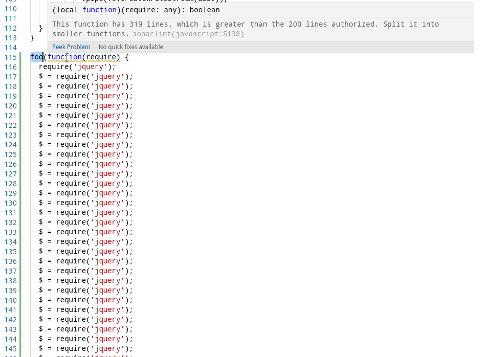 Reduce Number Of Lines For Some Issues VS Code Sonar Community