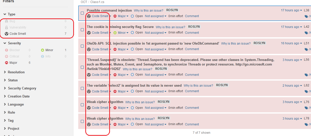 All Issues Showing As Code Smells SonarQube Sonar Community