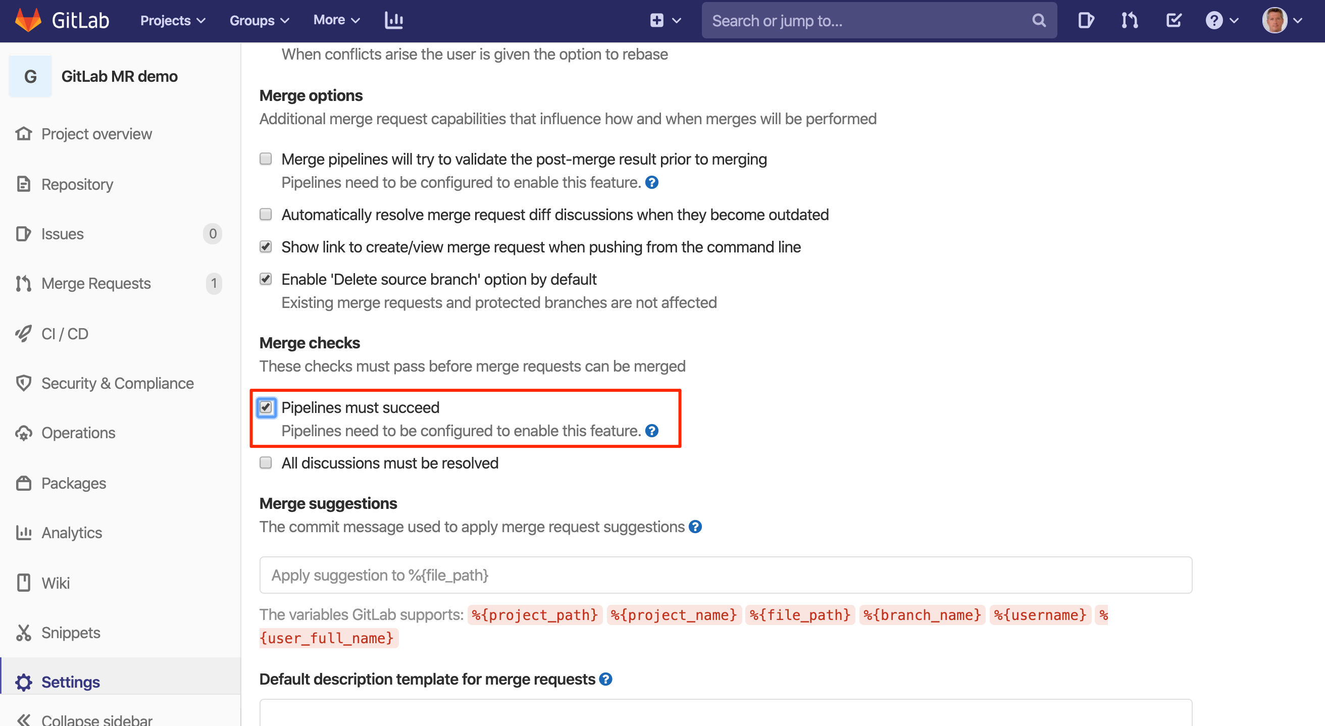 How To Block The Merge Of Merge Res When SonarQube Quality Gate Is 