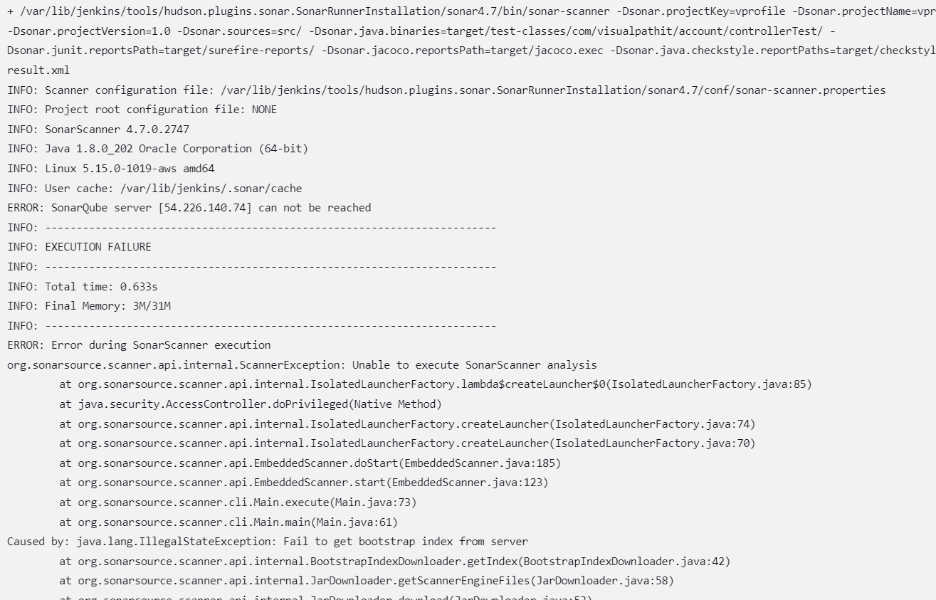 Error Sonarqube Server My Aws Server Public Ip Adress Can Not Be Reached Sonarqube Server