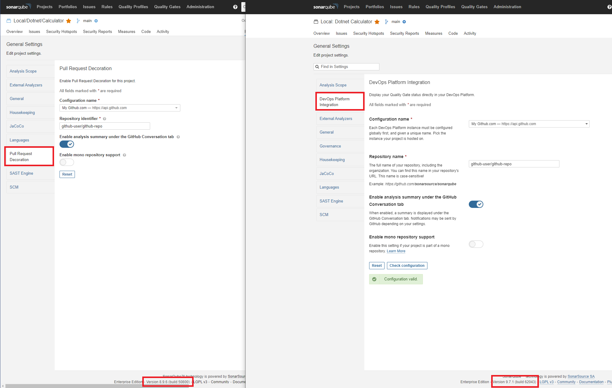 Cannot see Pull Request tab in project setting - SonarQube Server / Community Build - Sonar ...