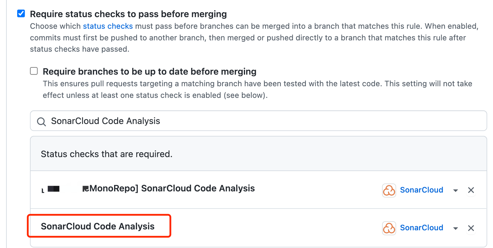 Monorepo with Github Action, quality gate with skip required - SonarQube Cloud - Sonar Community