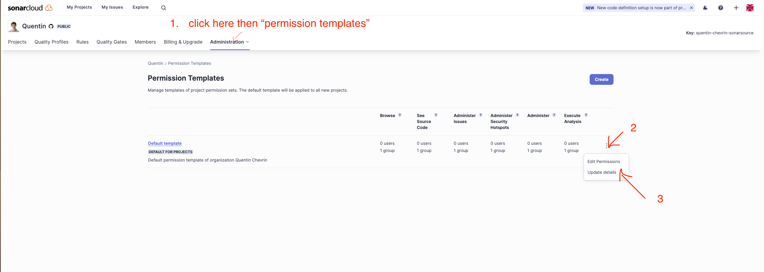 Creating Sonarcloud Project Through Ui Throws An Error Sonarqube Cloud Sonar Community